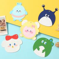 China Support custom wholesale PVC silicone rubber non slip heat insulation animal shape tea cup coaster for sale