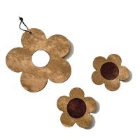 China Bonvan creative custom wood flower cork coasters wooden coaster unfinished custom for sale