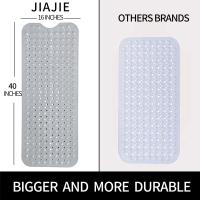 China Extra Long Anti-slip Rubber Bath Mat Manufacturer Custom Baby Bath Tub Mat Non Slip for sale