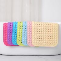 China Extra Long Baby Silicone Bath Tub Mat Custom Drain Holes Shower Mats Rugs for Bathroom Non Slip Bath Mats Modern for sale