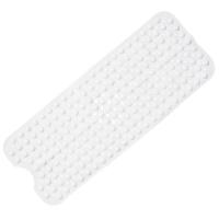 China Extra Long Baby Silicone Bath Tub Mat Custom Drain Holes Shower Mats Rugs for Bathroom Non Slip Bath Mats Modern for sale