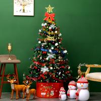 China Wholesale Plastic Christmas Tree Crafts with DIY Christmas Balls Decorations LED Lights for sale