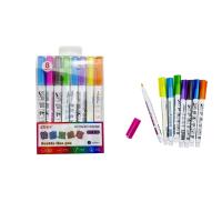China Self-Outline Metallic Markers Custom Double Line Pen for Illustration Coloring Sketching Card Making for sale