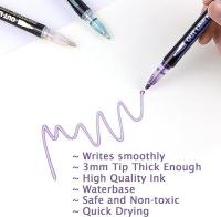 China Outline Metallic Markers for Illustration Coloring Sketching Card Make DIY Photo Album Scrapbook Magic Glitter Shimmer Pens for sale