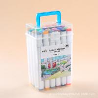 China Set 48colors Marker pens wholesaler dual tips marker pen for  DIY Painting marker pens with high quality PP Bags for sale
