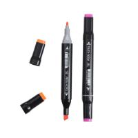 China 48 Colors Chisel and Fine Dual Tips Art Marker Set For Adult Coloring, Role Sketching, Portrait for sale