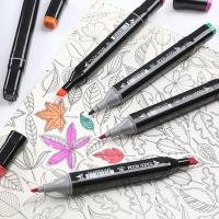 China 24 Colors Drawing Markers with Dual Tips For Art Office School Supplies for sale