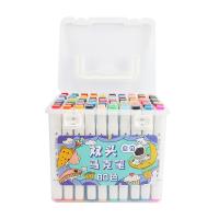 China 80 color double-tip custom marker pen set with cloth bag packaging for sale
