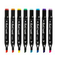 China 80 color double-tip custom marker pen set with cloth bag packaging for sale