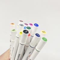 China Professional Custom Alcohol Chisel Tip Round Tip Dual Tip Marker Pen Set For Sketch Manga Drawing Painting for sale