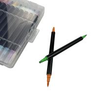 China DIY Crafts Making Art Supplies Dual Tip Custom Acrylic Paint Marker Pen Set with Round and Fine Tips for sale