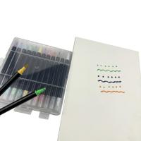 China 2 in 1 Dual Tips Acrylic Paints Pens Markers Custom 24 Colors Fine Tip Art Markers for sale