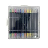 China 24 Colors Custom Dual Tip Acrylic Writing Maker Pen for Rock Painting Ceramic Wood Plastic DIY for sale