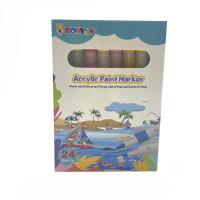 China Colors Acrylic Paint Pens Markers Custom Logo Acrylic Paint Art Marker Pen Metal Fabric for sale