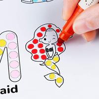 China Fine Liner & Dot Spot Marker Pens Custom Non Toxic Washable Dual Tip Kids Graffiti Markers for sale