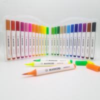China Easy To Use Colorful Markers For Children Custom Washable Felt Tip Watercolor Marker Pen Set for sale
