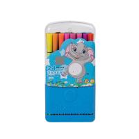China Bucket Packing Children's Watercolor Pens Washable Marker 12 18 24 Colors Set Custom School Students Art Supplies for sale