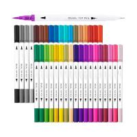 China Art Coloring Watercolor Fine liners & Brush Markers Custom Calligraphy Marker Journal Pens for sale