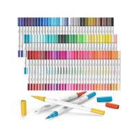 China Colored Pen Watercolor Art Markers Fineliner & Brush Calligraphy Pen with Custom Logo for sale