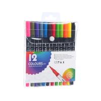 China 100 Colors Custom Dual Tip Brush Marker Pen Set Fine Tip Coloring Markers For Journal Writing Coloring Calligraphy Drawing for sale