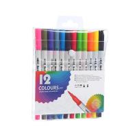 China Markers for Adult Kids 80 100 120 Colors Custom Dual Tip Fine and Brush Tip Watercolor Marker Pen Set for sale