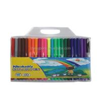 China wenzhou cheap price 30 colors washable ink kids drawing felt tip marker pen for sale