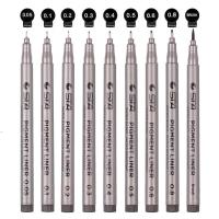 China Black Micro-Pen Fineliner Pens, Black Pigment Liner Precision Micro Liner Drawing Pens for Sketching Drafting for sale