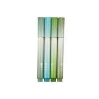 China Gradient Color Eye Protection Fluorescent Pen Set Custom Aesthetic Pastel Highlighter Pen for sale