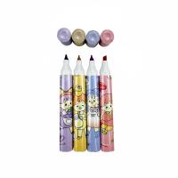 China 4 Delight Colors Water Based Quick Dry Highlighter Marker Fluorescent Highlighter Marker Pen Set for sale