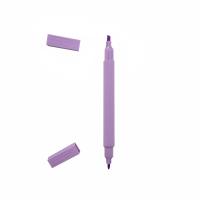 China Aesthetic Pastel Highlighter Pen Custom Quick Dry Chisel Tip Fluorescent Highlighter Marker Pen Set for sale