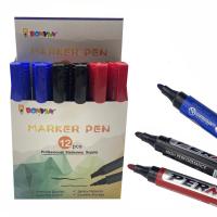 China Jumbo Marker Pens Custom Permanent Marker Chisel Tip Low Odor 12/Box for sale
