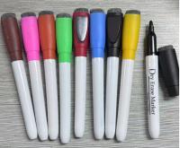 China Bulk Set Custom Printing Logo 10 Colors Black Whiteboard Pen Magnetic Dry Erase Markers with Eraser for sale
