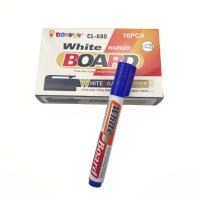 China Cheap Custom Logo Bonvan Factory Smooth Writing Whiteboard Marker Pen in Bulk Set for sale
