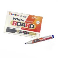 China Bonvan 3 Colors Custom Printing Logo Vivid Color Whiteboard Marker Pen Set Of 10 Pack for sale