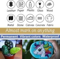 China Yellow Paint Markers Custom 8 Colors Oil Based Permanent Waterproof Paint Marker Pens Paint Pen Set for sale