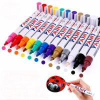 China Vibrant Colors Custom Oil Based Paint Markers Waterproof Permanent Marker Pen Set with Logo for sale
