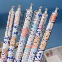 China Cartoon press plastic color glue adhesive marker pen for school kids painting writing craft scrapbooking for sale