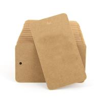 China High grade kraft paper hangtag customized clothing paper card label trademark logo hanging tag for sale