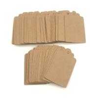 China High grade kraft paper hangtag customized clothing paper card label trademark logo hanging tag for sale
