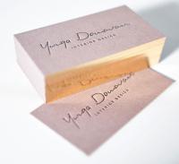 China Luxury custom printing embossed 500gsm cotton paper cardboard name business card for sale