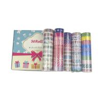 China Personalized Custom Wholesale Adhesive Print Washi Tape Set for DIY Crafts Party Decorations for sale