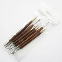 China Clay sculpture pottery tools 6 piece set pottery clay handmade carving scraper clay tools for sale