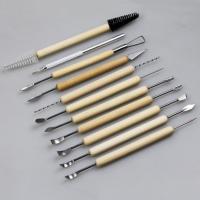 China DIY clay sculpting tools simple wooden clay modeling tools factory direct supply carving tool set for sale