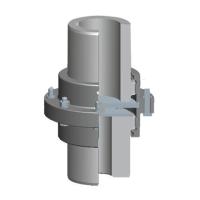 China Thermal Optimized Flexible Gear Coupling Vertical Axis Rigid Industrial Shaft Couplings 1°F for sale