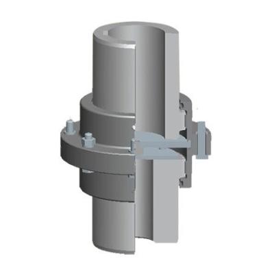 China Thermal Optimized Flexible Gear Coupling Vertical Axis Rigid Industrial Shaft Couplings 1°F for sale