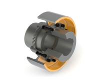 China Common Mode Rejection Industrial Steel Curved Flexible Gear Coupling for sale