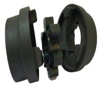China HRC 70 HRC 90 Drive Shaft Flexible Jaw Coupling IEC Compliant for sale