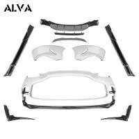 China 2019 DBX SUV 707 Type Dry Carbon Fiber Body Kit Front Bumper Side Skirts Rear Bumper Diffuser Roof Spoiler Full Package for sale