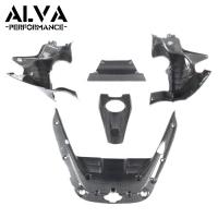 China SF90 Stradale PHEV Engine Cover Dry Carbon Fiber 5 PCS Set Superior Engine Parts Compatible with Ferrari SF90 Series for sale