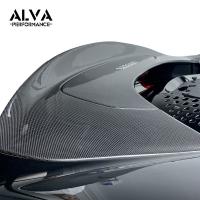 China 2019 Ferrari SF90 OEM Type Dry Carbon Fiber Body Kits Front Lip Side Skirts Rear Diffuser Rear Spoiler Rear Wing Package for sale